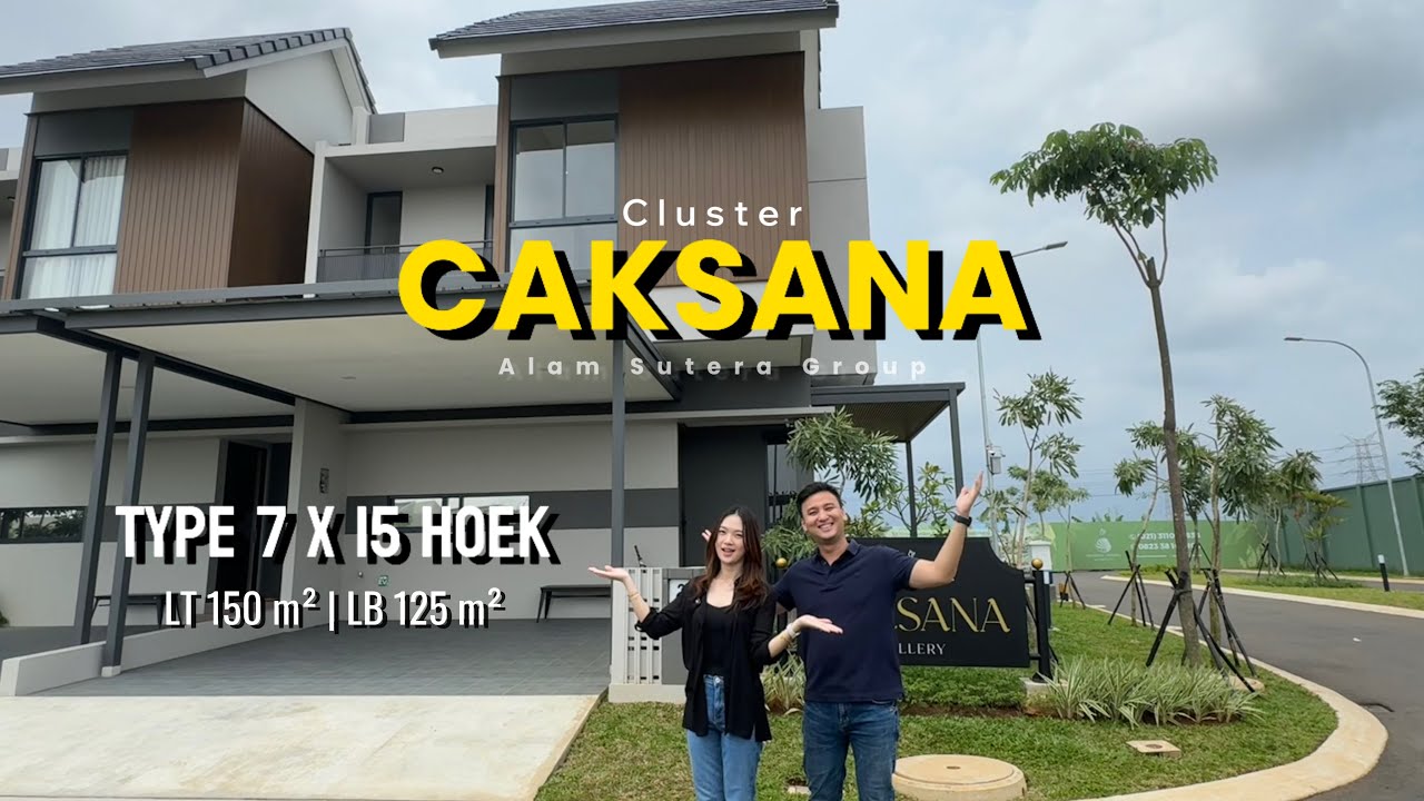 Cluster Caksana Tipe 7x15 Hoek Luas 150m² ini alasan kenapa Rumah Hoek ...
