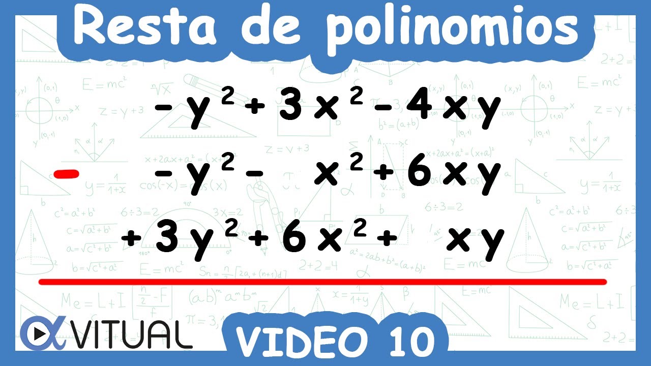 Resta de Polinomios | Video 10 de 10 - YouTube