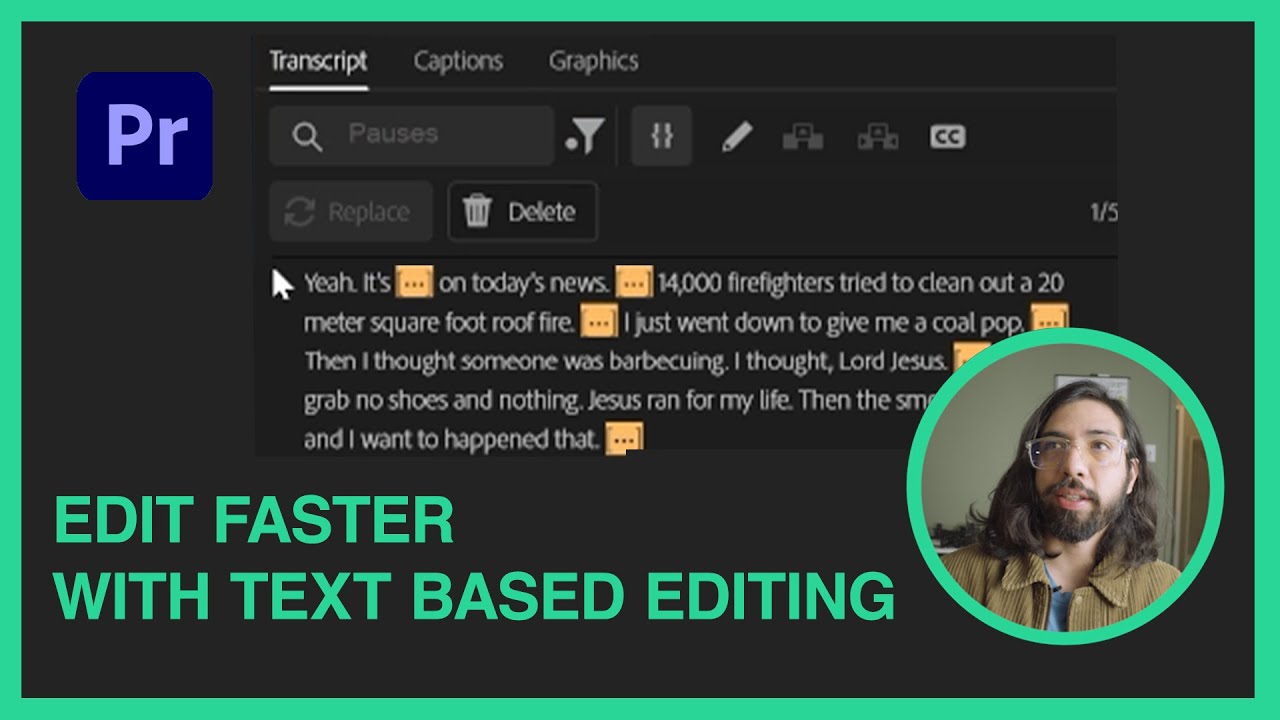 Edit Faster with text based editing in Premiere Pro - YouTube