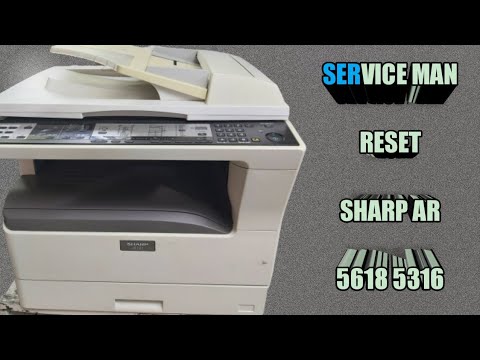 How to reset service man in sharp AR 5618 AR 5316 - YouTube