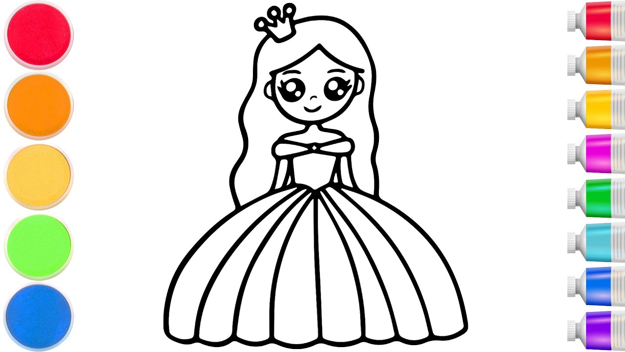 How to draw princess | step by step - YouTube