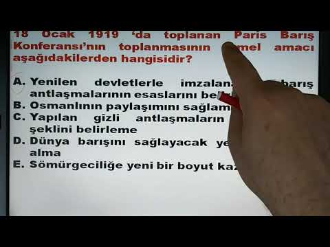 11- MONDROS- CEMİYETLER- KUVAYİMİLLİYE KPSS TYT AYT SORU ÇÖZÜMÜ KPSS TYT AYT
