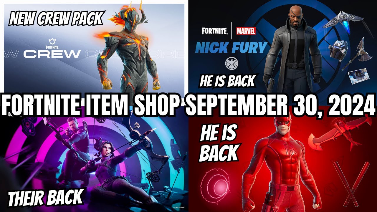 Fortnite Item Shop Update: NEW October Crew Pack & More! (Sept 30, 2024 ...