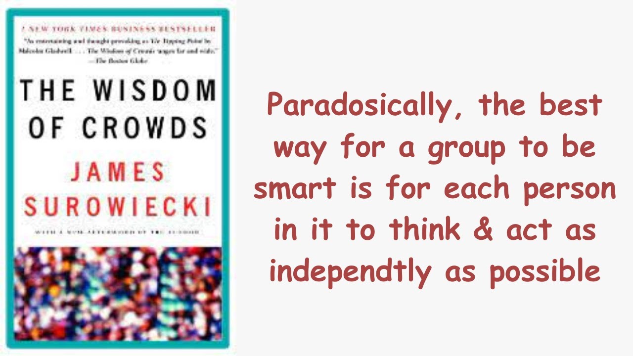 "The Wisdom of Crowds" by J. Surowiecki (Key Insights) : How Groups ...