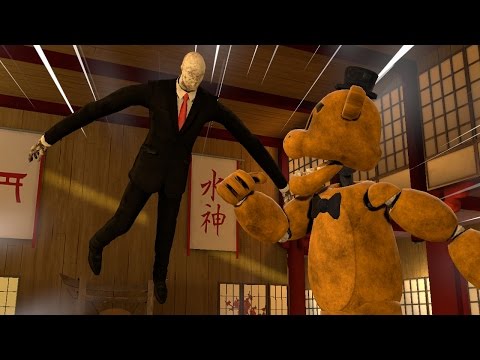 Slender Man VS Golden Freddy (SFM)