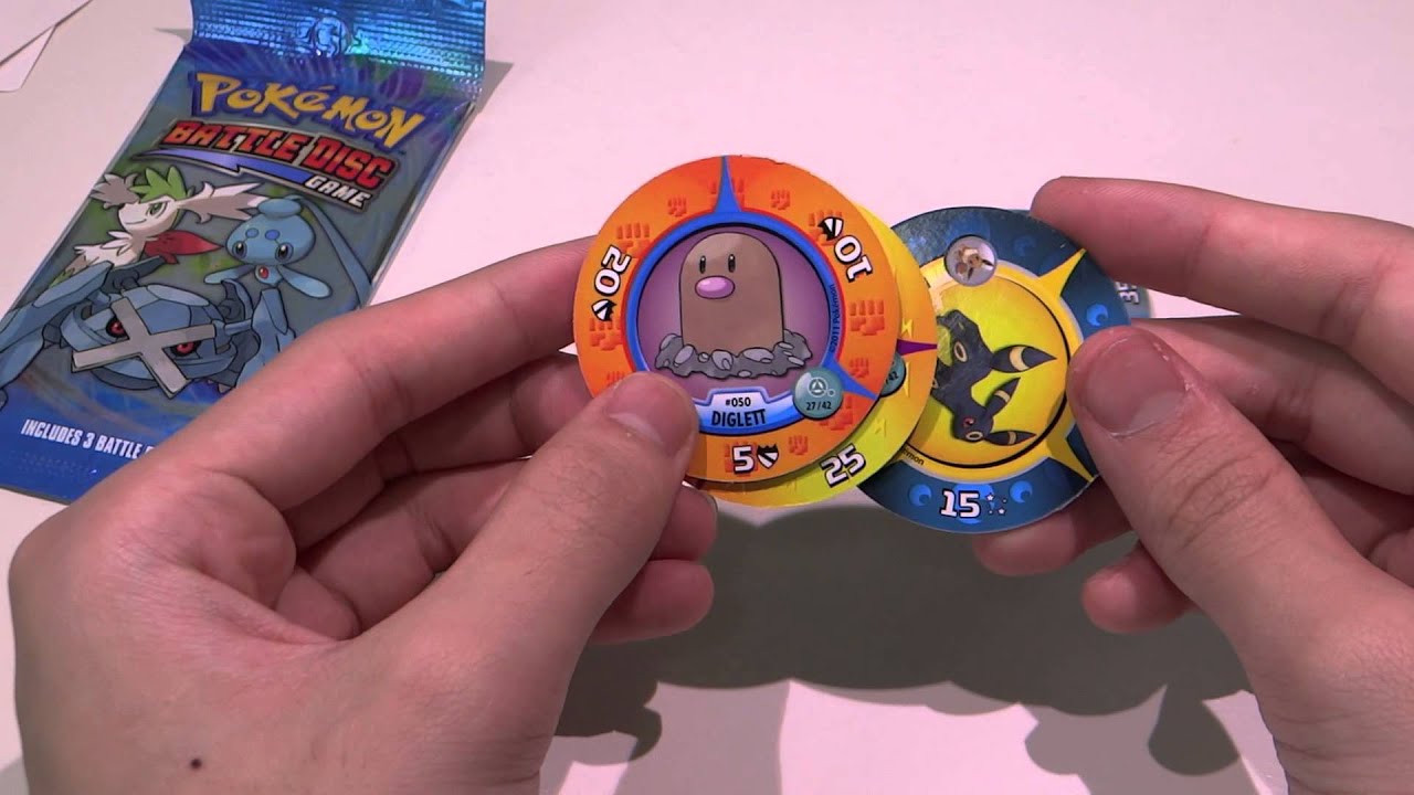 Opening Pokemon Battle Disc Game Packs! ☆ Epic SHINY DISCS! ☆ - YouTube