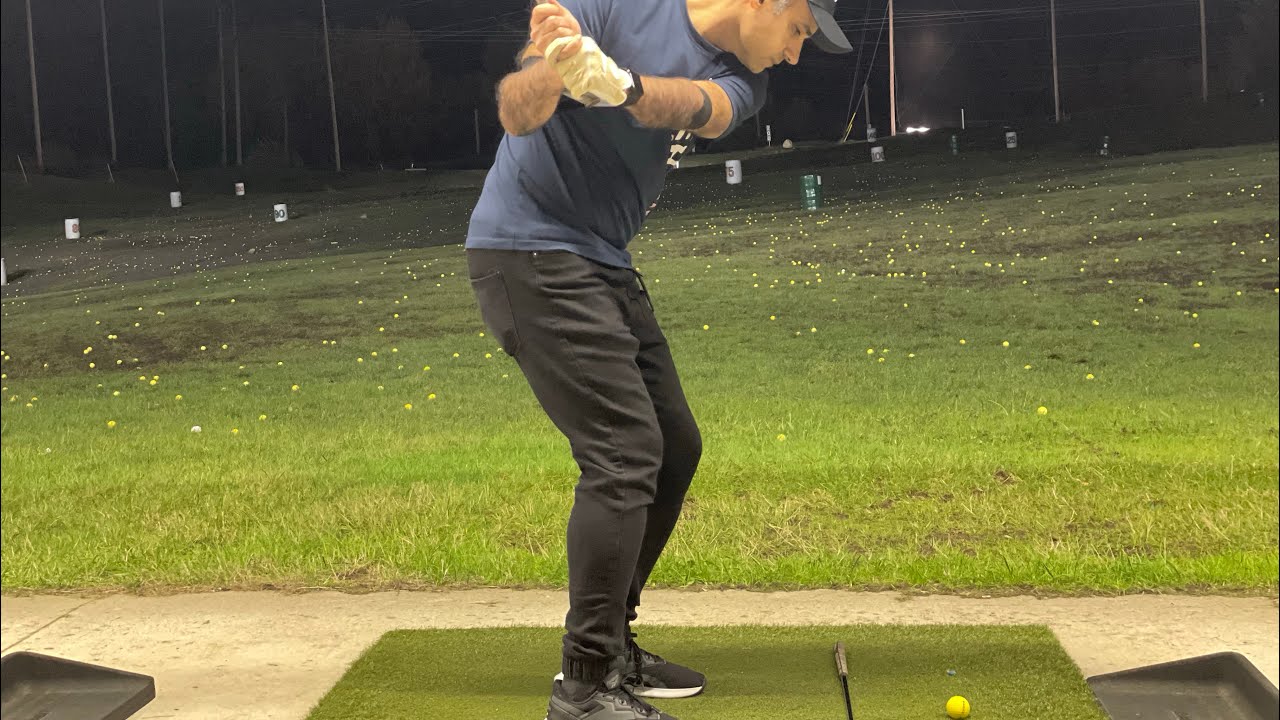 Golf driving range practice, with 7 iron! Session 19! - YouTube