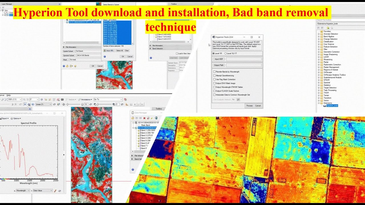 How to Download and Install Hyperion Tool for Bad Band Removal - YouTube