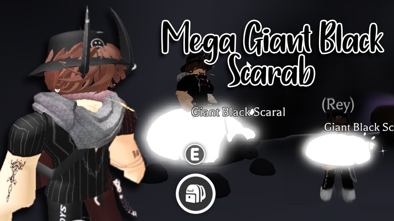 Making Mega Giant Black Scarab with us! in Adopt Me! - YouTube