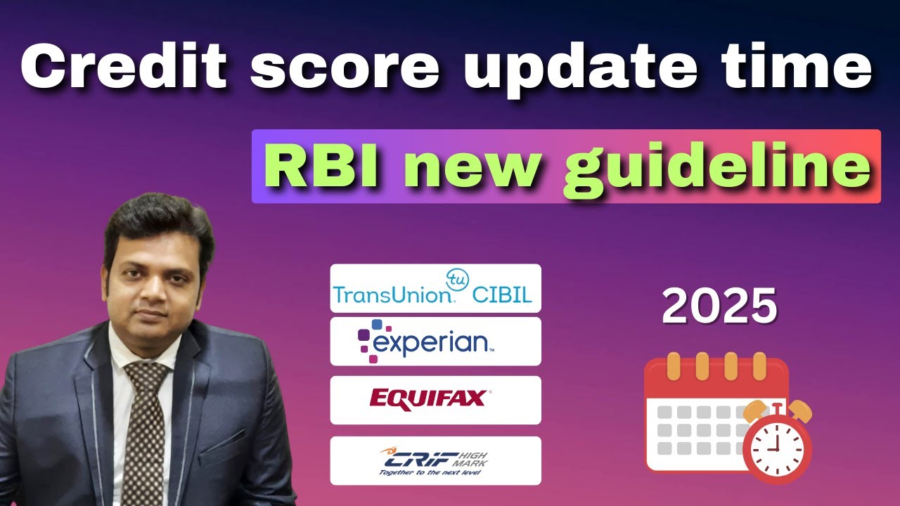 Credit Score Update Time - RBI new guideline - YouTube