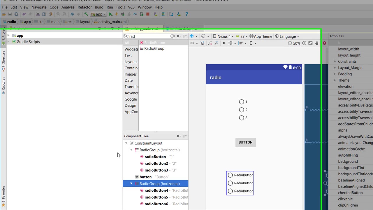 Android Studio Lecture 4- RadioButton - YouTube