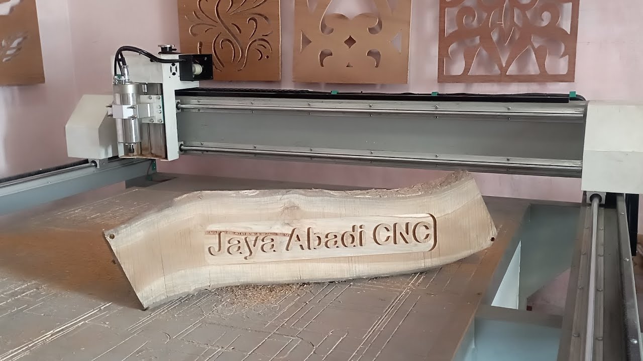 Mesin CNC Router Grade A jaya abadi CNC, potong kayu keras #cncduniawi ...
