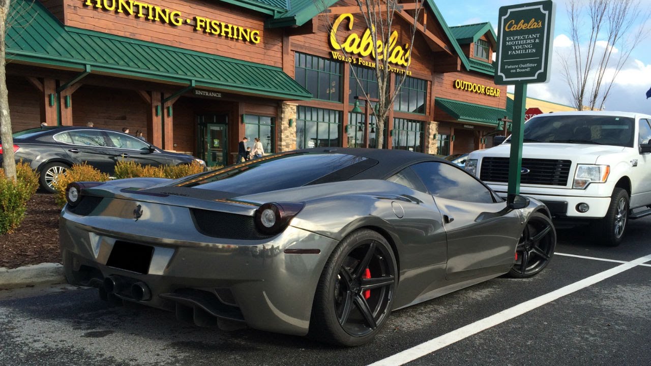 Ferrari 458 Chrome Black Vinyl Wrap, ADV.1 Wheels, iPE Innotech Exhaust ...