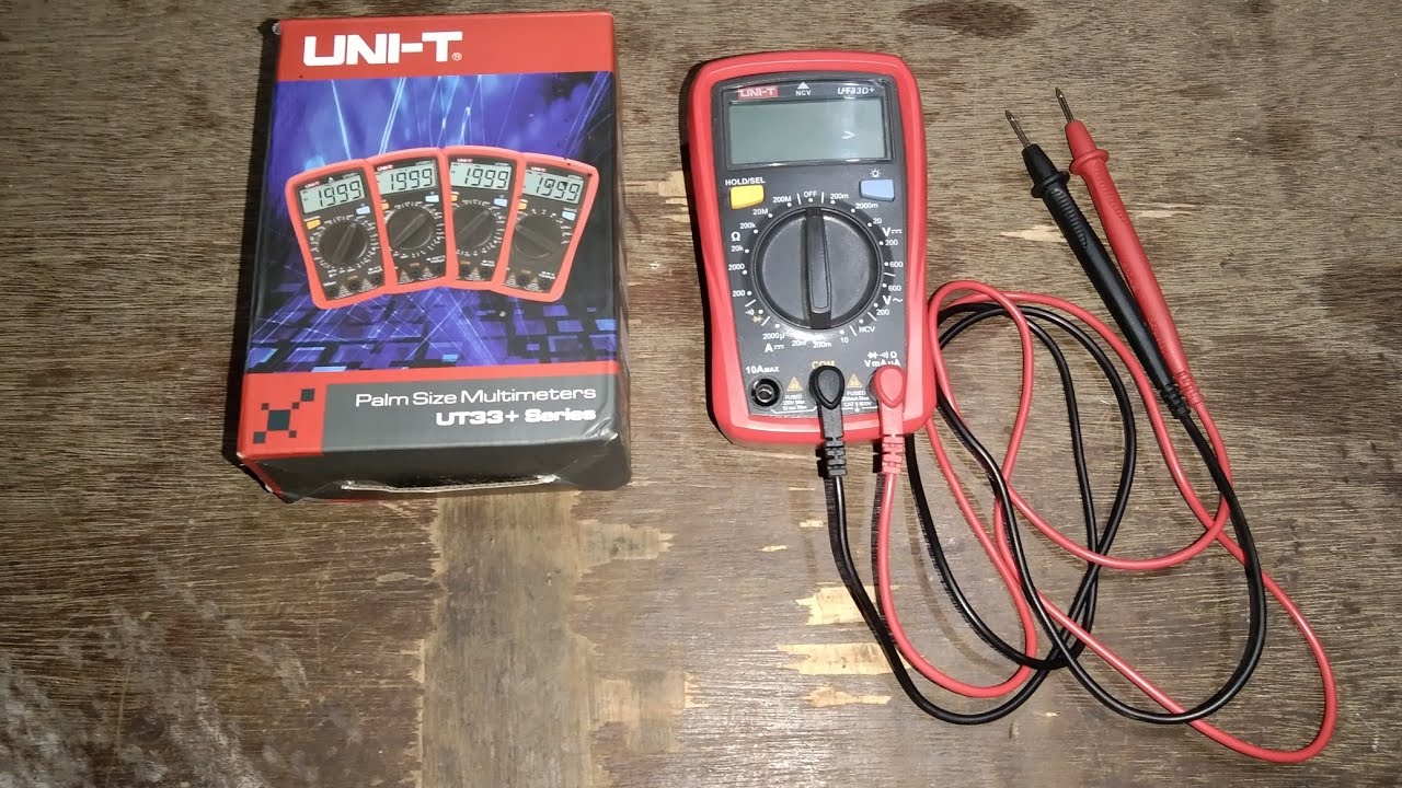 UNI-T UT33D+ Digital Multimeter - YouTube