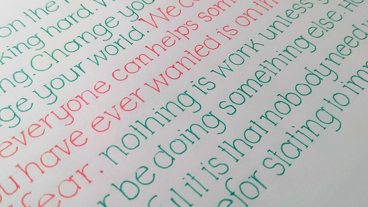 English Handwriting || Super clean handwriting - YouTube