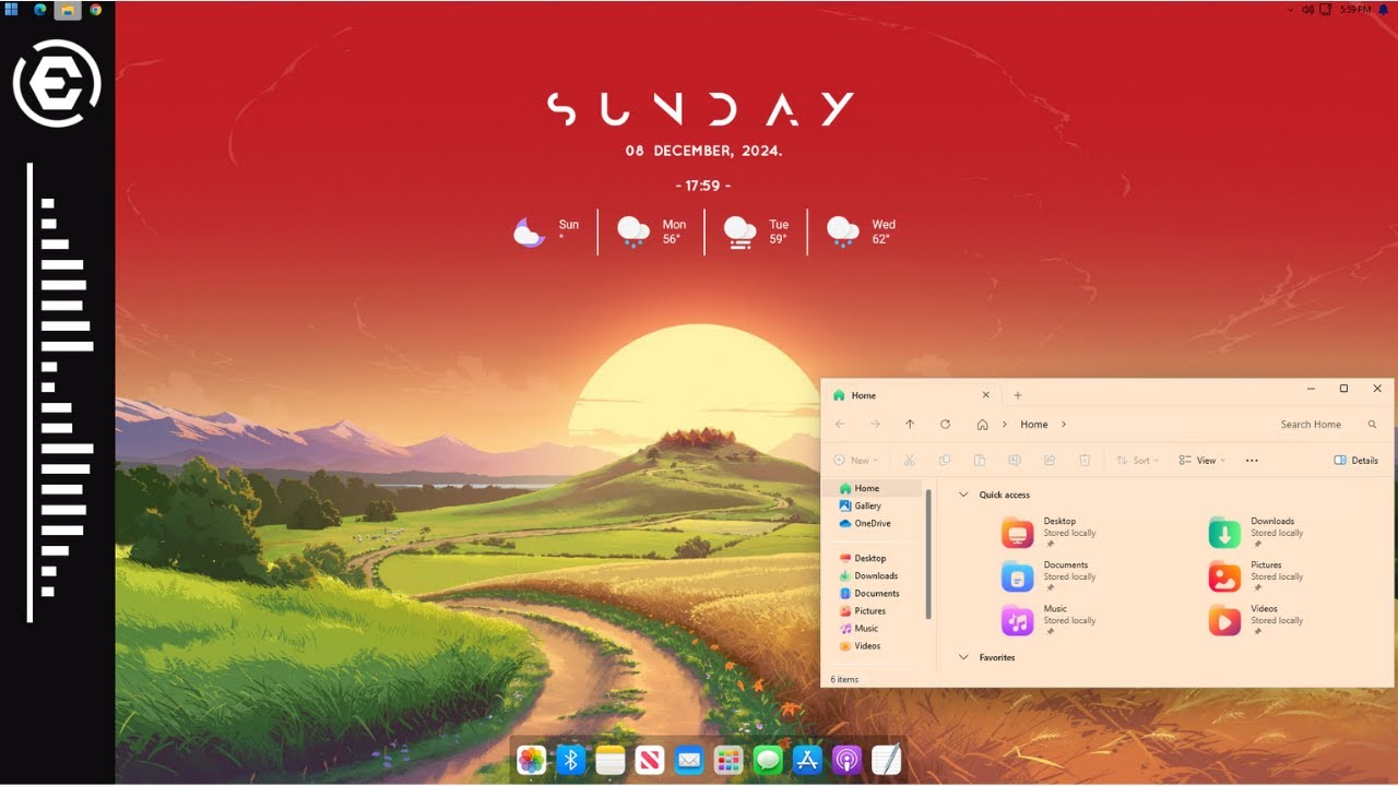 Best Sunset Theme For Windows 11 With Rainmeter - YouTube
