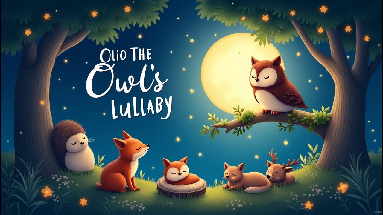 🌙 Olio the Owl’s Lullaby | A Soothing Bedtime Story for Kids - YouTube