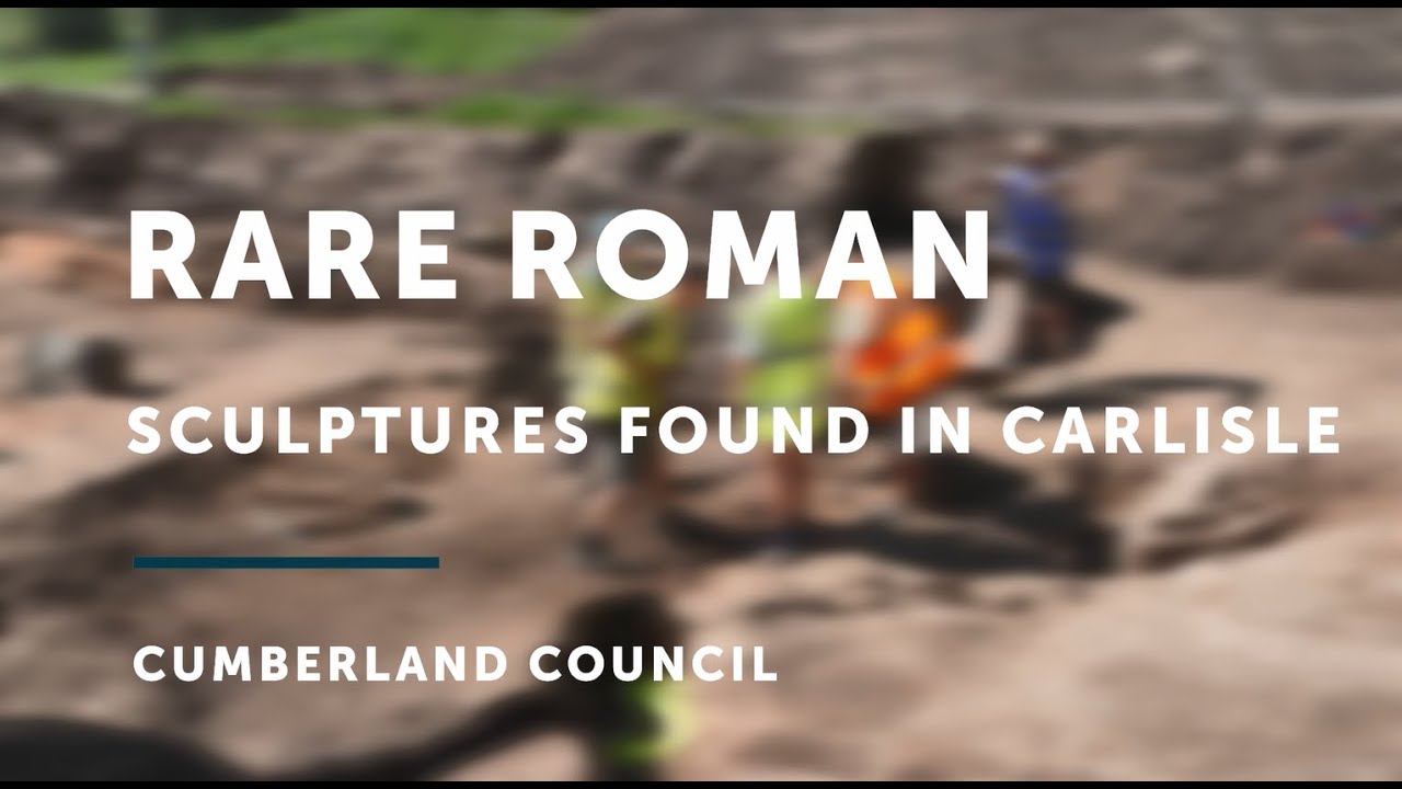 Rare Roman sculptures found in Carlisle - YouTube
