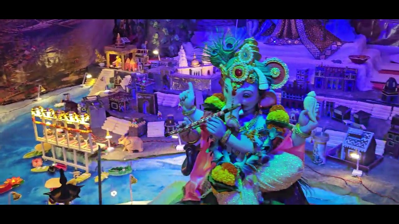 Kashi Theme Decoration full video | Ganpati Festival - Ulhasnagar chya ...