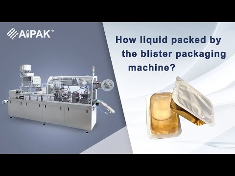 How liquid packed by the blister packaging machine? - YouTube