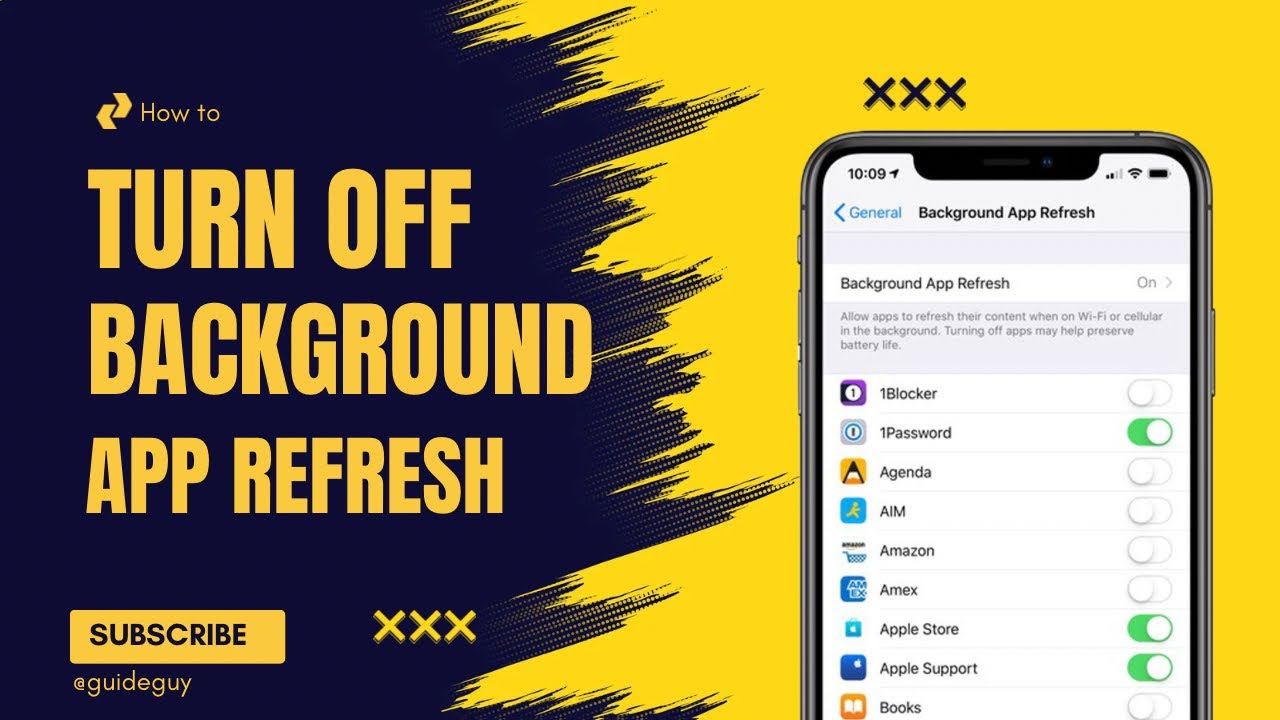 How To Turn Off Background App Refresh- Full Guide - YouTube