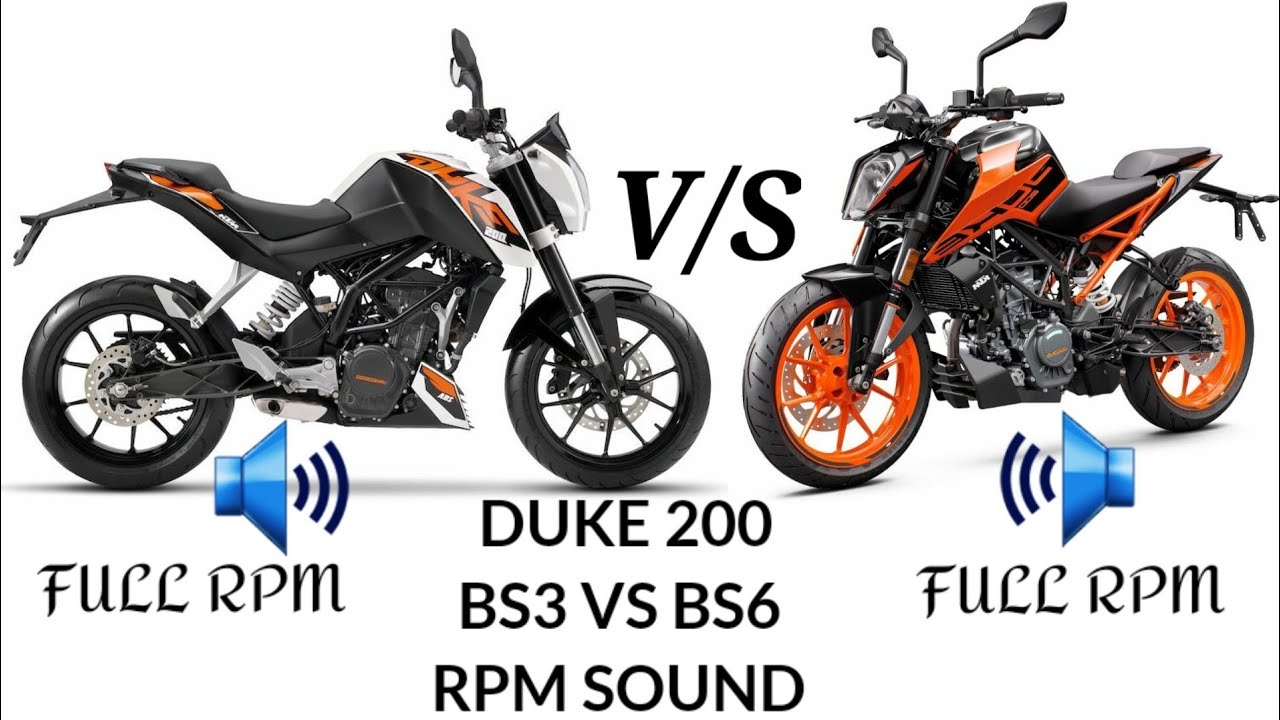 KTM Duke 200 bs3 vs bs6 rpm sound 😍🔊🔊🔊💨 - YouTube