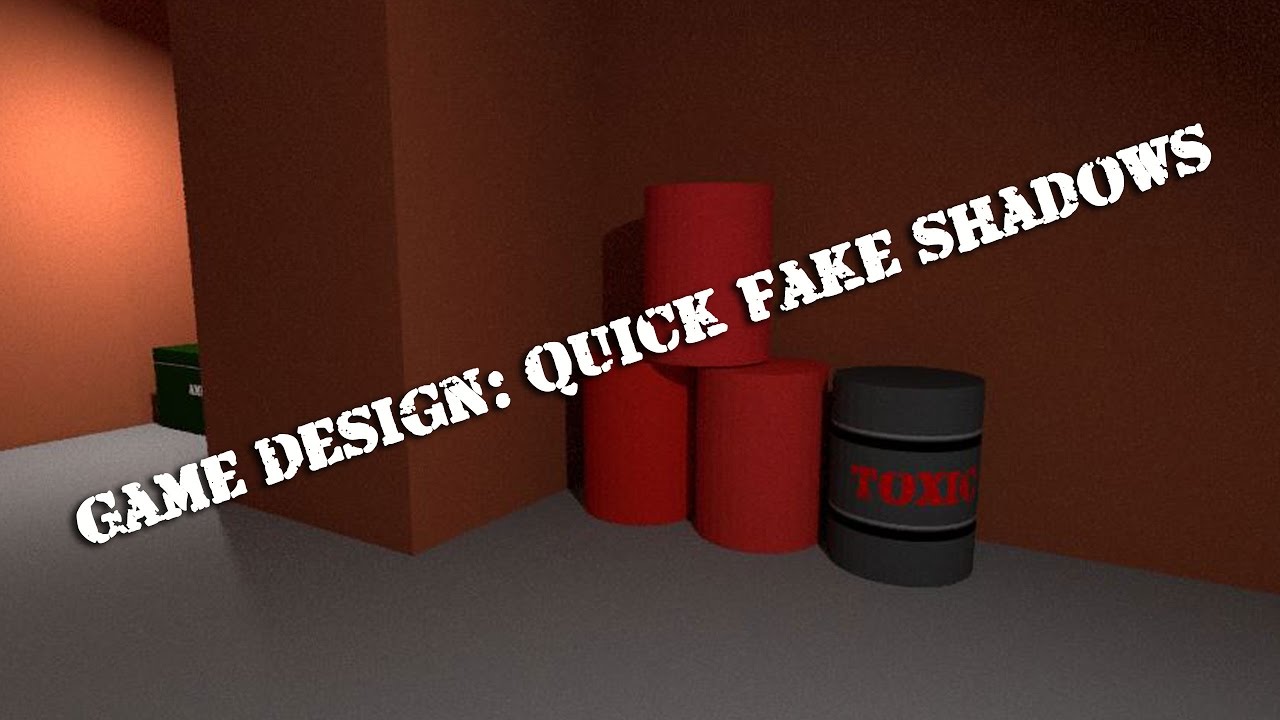 Quick Fake Shadows for games - YouTube