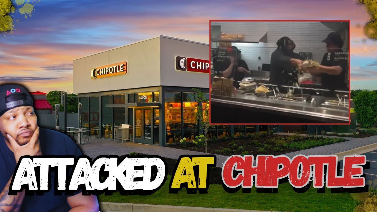 Chipotle worker attacked for wrong order by entitled loser - YouTube