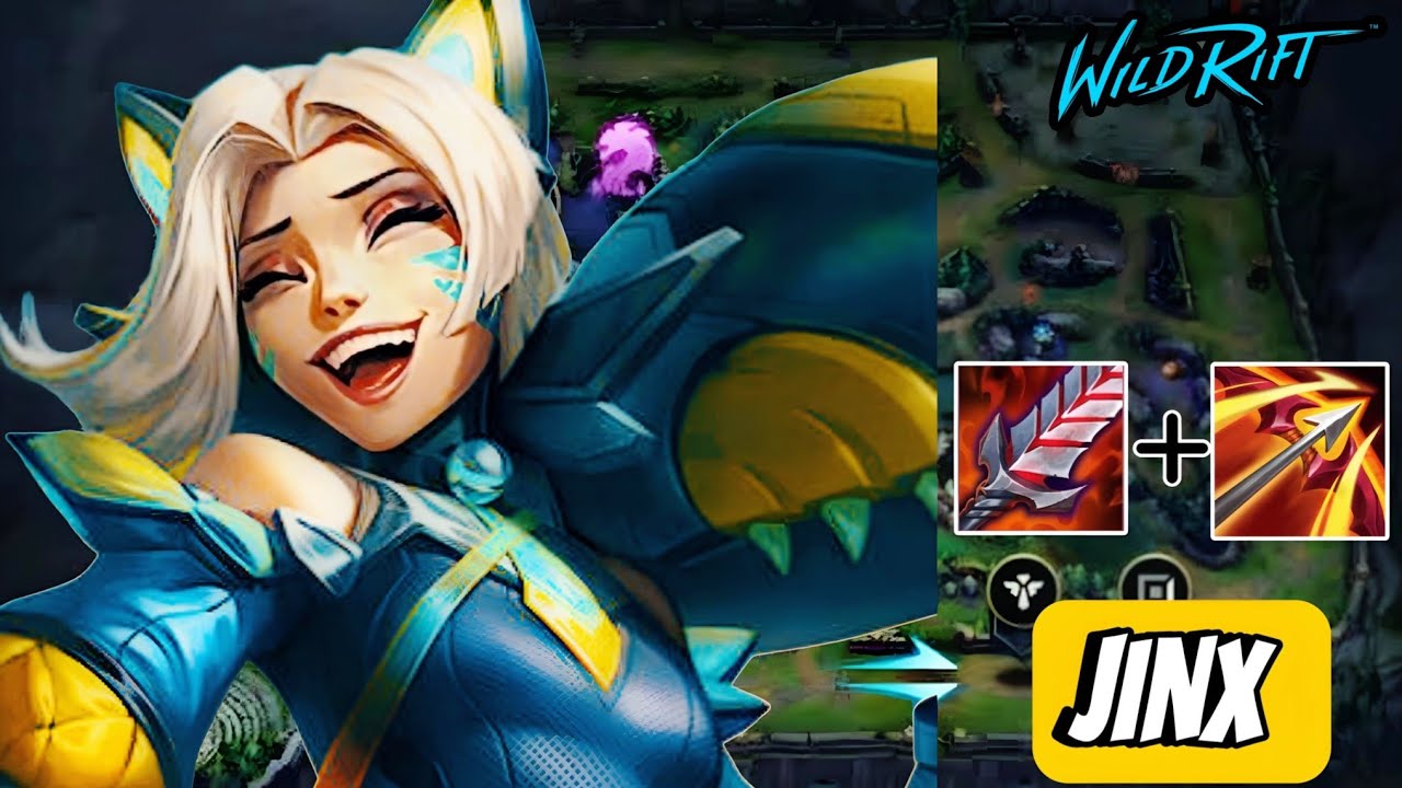 WILD RIFT JINX IS UNSTOPPABLE WITH LULU | BUILD & RUNES - YouTube