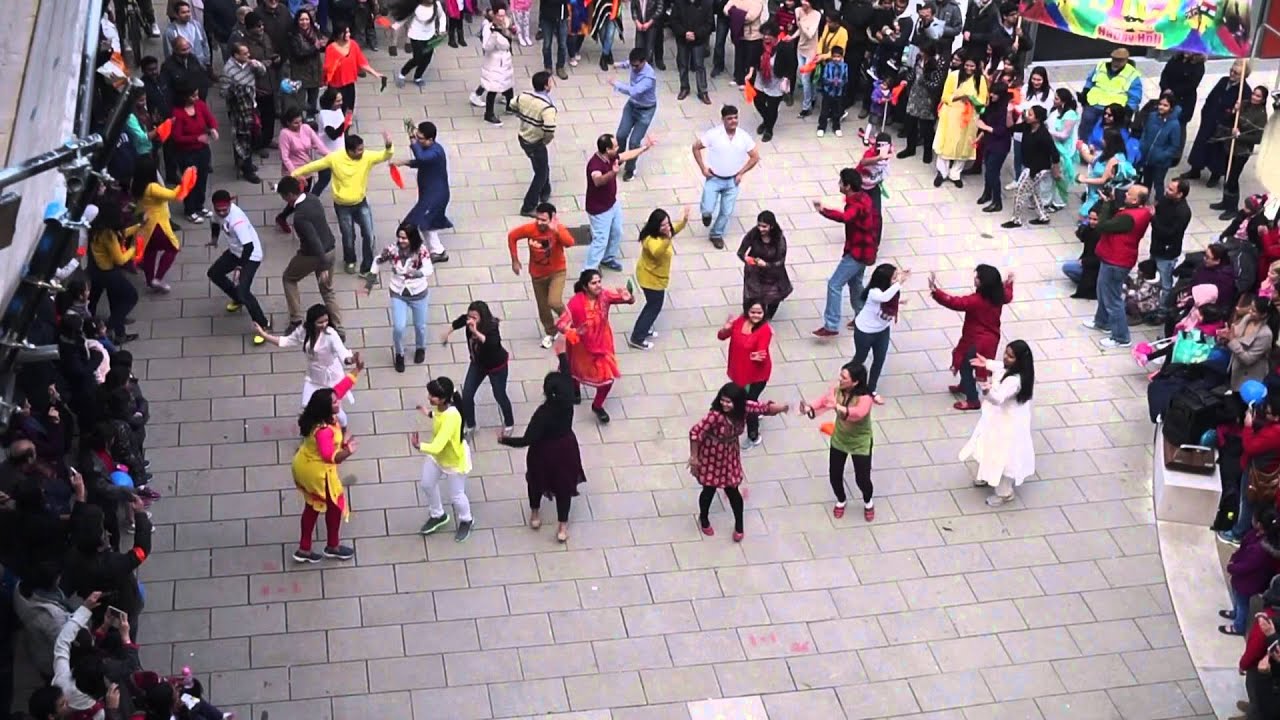 BTCA Holi Flash Mob, Orpington, Greater London - YouTube