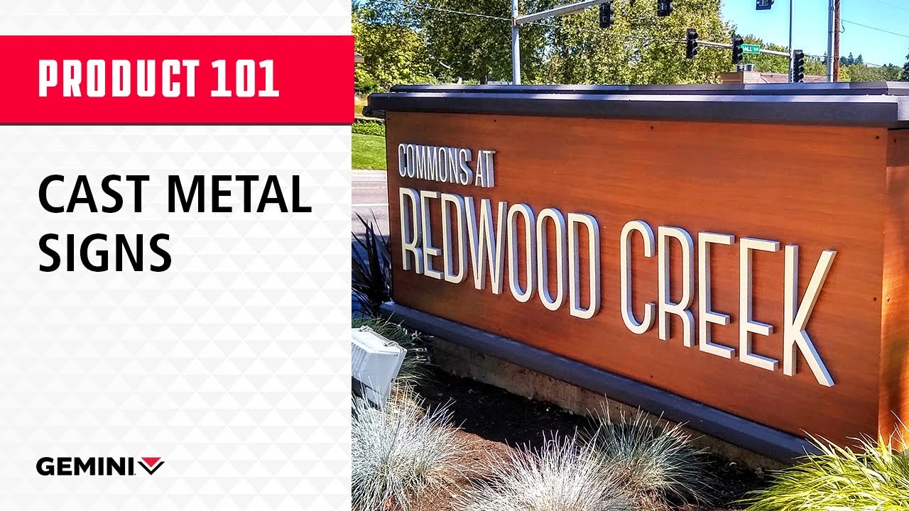 Cast Metal Signs 101 By Gemini - YouTube