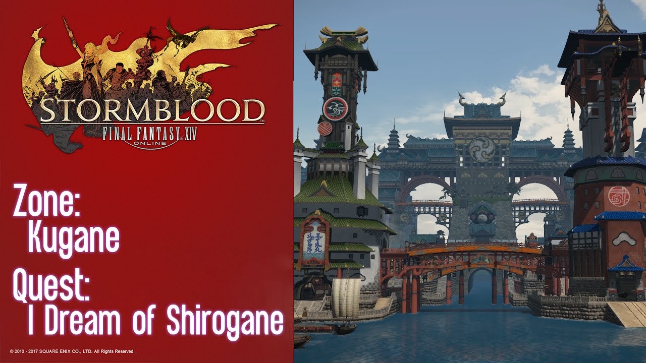 FFXIV Stormblood Quest: Kugane - I Dream of Shirogane (Housing District ...