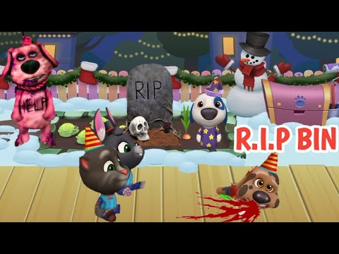 my talking tom friends r.i.p becca and bin among us - YouTube