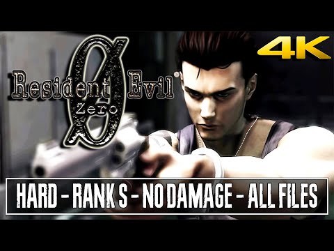 RESIDENT EVIL 0 ZERO (PC) - FULL GAME | Hard Mode - Rank S - No Damage - All Files 【4K60ᶠᵖˢ UHD】