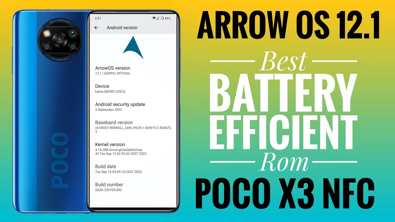 Arrow OS 12.1 Poco X3 NFC Android 12.1 September Build Update 🔋 - YouTube
