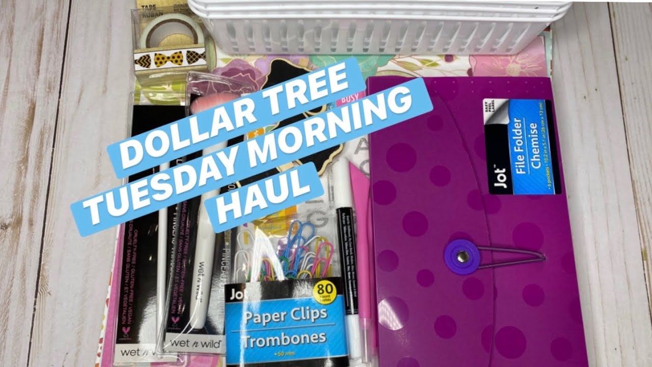 Planner Haul | Dollar Tree | Tuesday Morning - YouTube