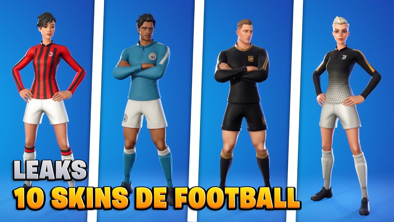 *Leaks* TOUT LES NOUVEAUX SKINS DE FOOTBALL sur FORTNITE (Skins de la ...