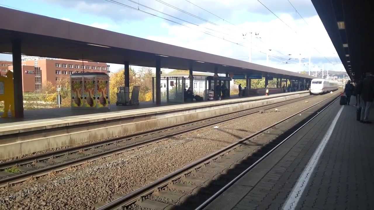Einfahrt des ICE 599 in Göttingen - YouTube