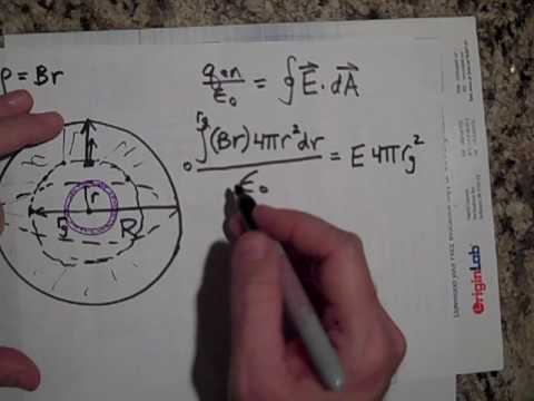 Gauss's Law and Non-Uniform Spherical Charge Distributions (part II ...