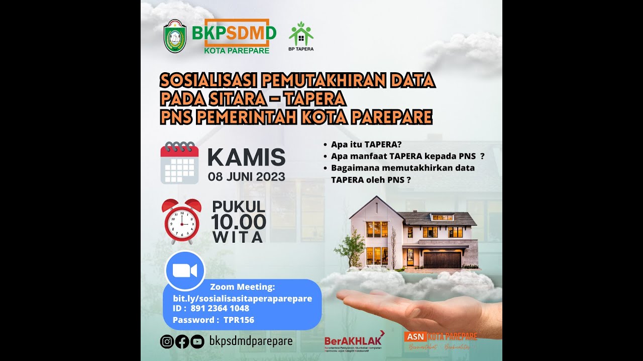 Sosialisasi aplikasi SITARA TAPERA - ASN Pemerintah Kota Parepare - YouTube