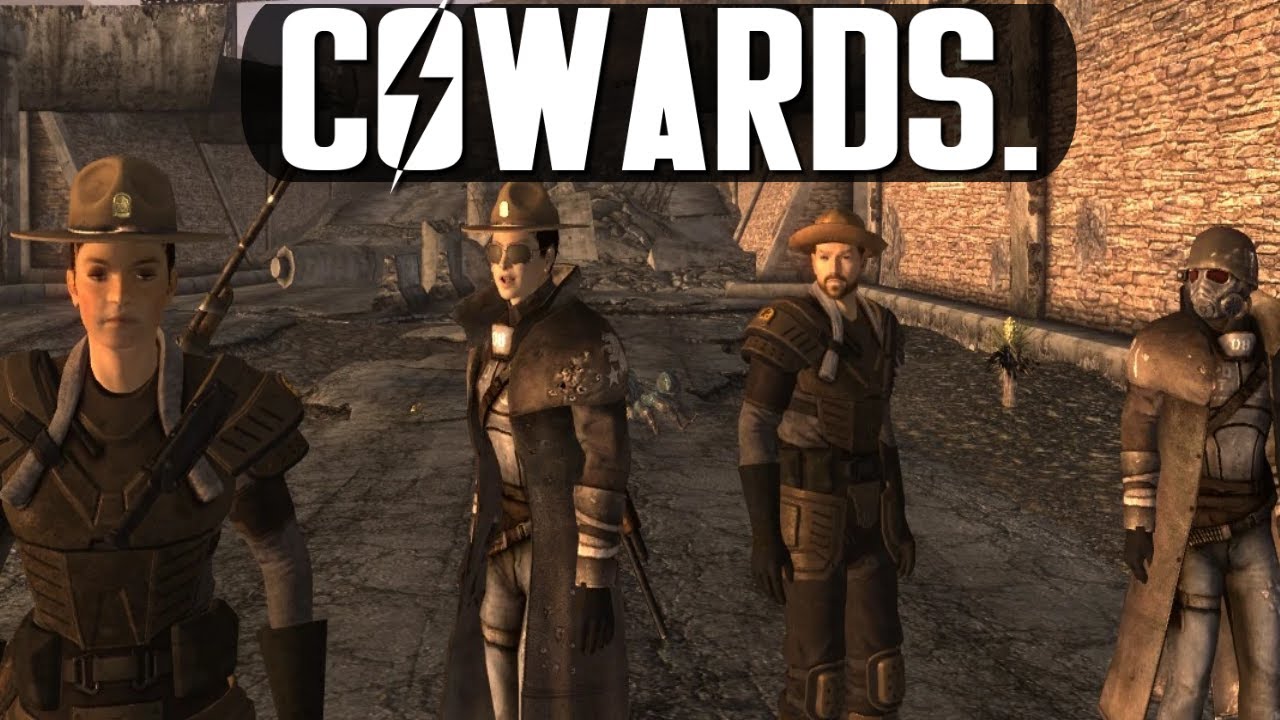 NCR Ranger Hit Squad Dominated By Primitive Weaponry in FNV - YouTube