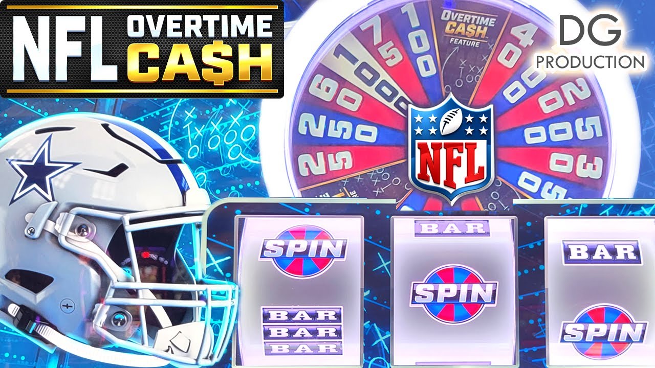 🔥NEW NFL Overtime Cash Bonus Feature Super Bowl Wheel Big Win Las Vegas ...