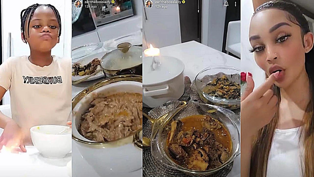 Video: ZARI Aonesha CHAKULA Cha USIKU Nyumbani Kwake, WATOTO WAKE Ni ...