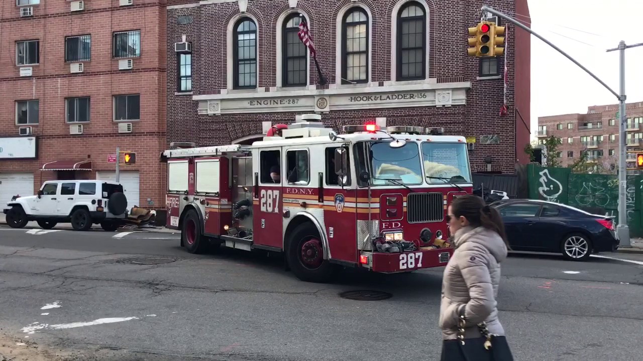 FDNY Engine 287 Spare Responding Again - YouTube