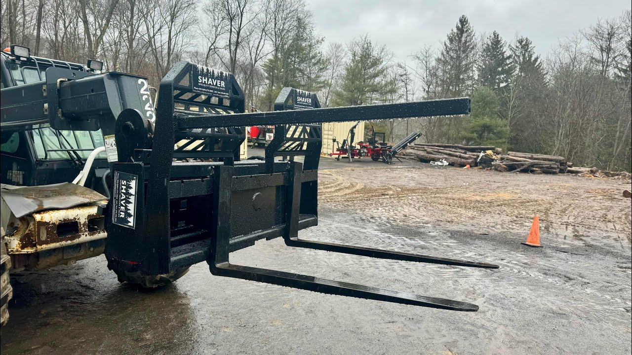 Revised Rotating Pallet Forks, Now WITH A SUPPORT ARM - YouTube