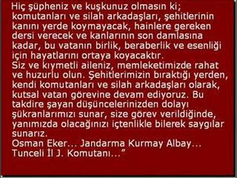 Vatan için Şehit olanlara