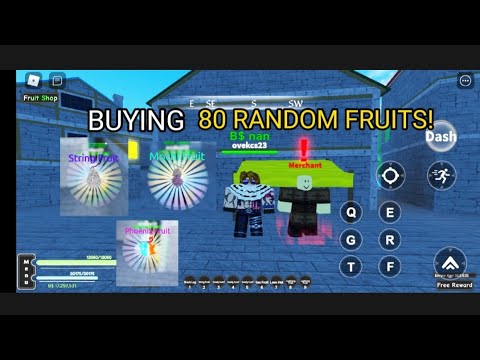 Buying 80 Random Fruit in A One Piece Game. - YouTube
