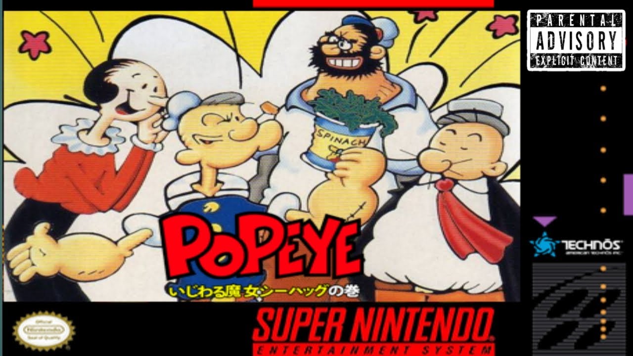 -RETRO- POPEYE -SNES- Gameplay (SPECIAL Facecam) {1080P/60fps} - YouTube
