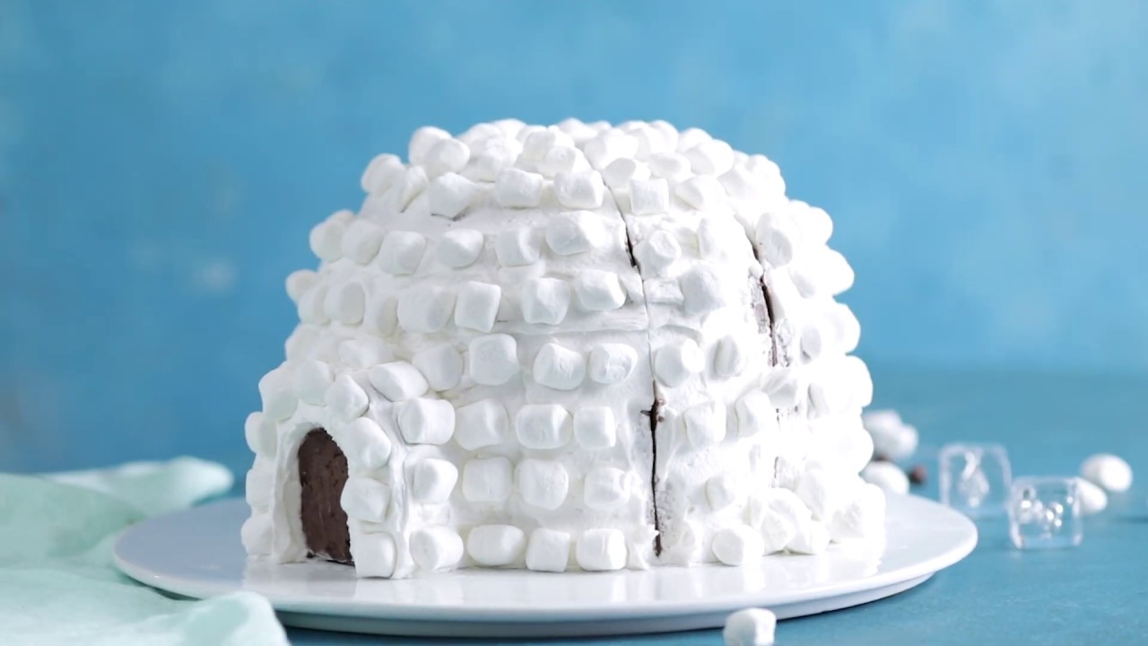Forget Real Snow, Make This Igloo Cake Recipe Instead - YouTube