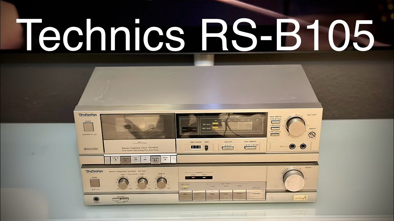 Technics RS-B105 stereo cassette deck - YouTube